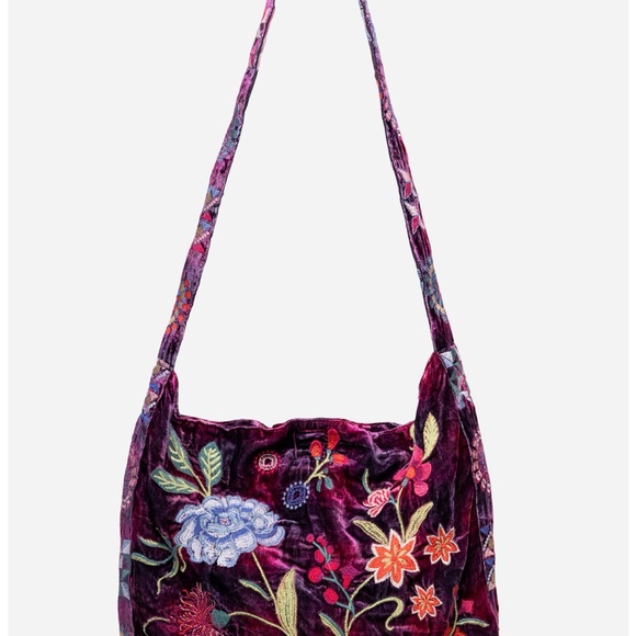 Johnny Was | Bags | Johnny Was Velvet Wide Strap Tote Bag | Poshmark